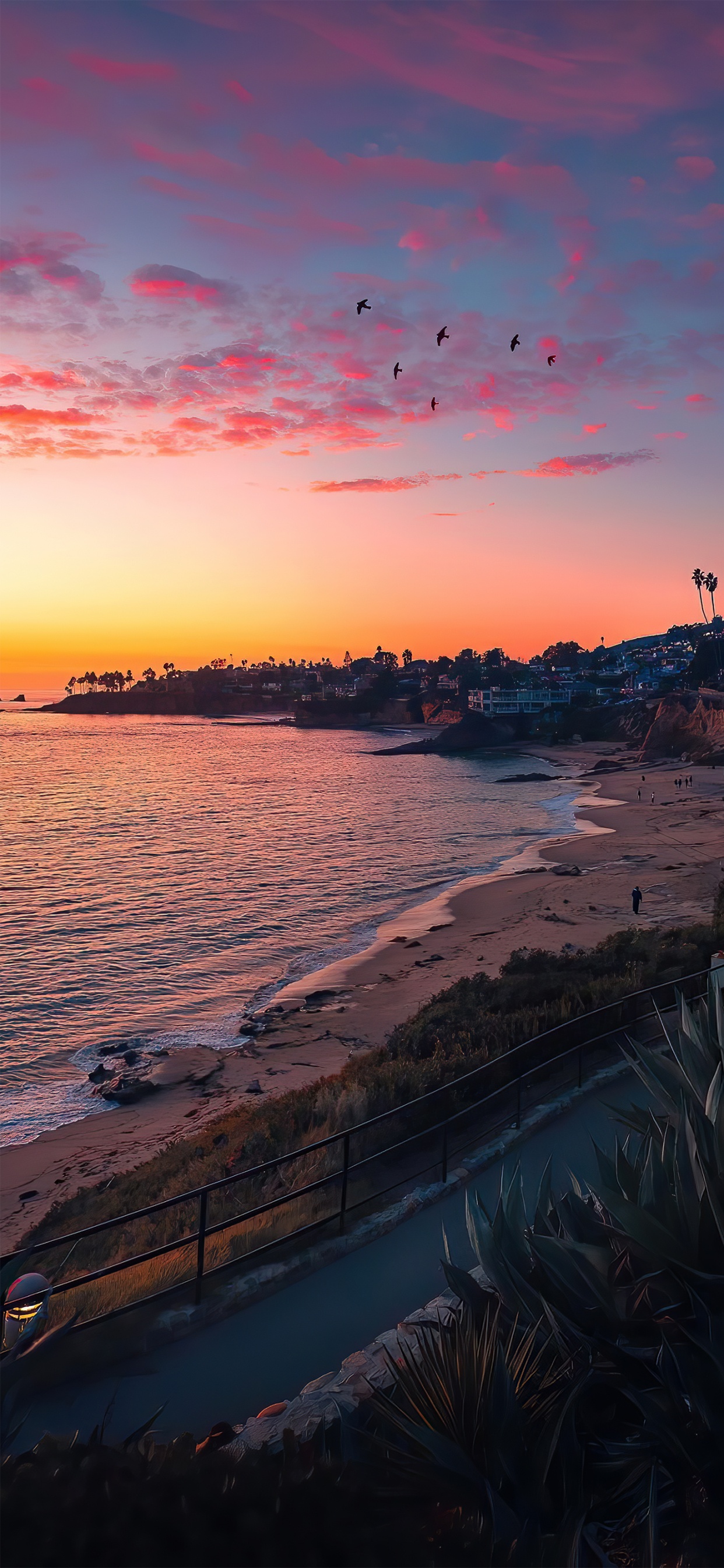 Обои послесвечение, вода, облако, атмосфера, сумрак для iPhone XS Max ...